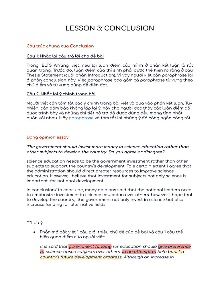 LESSON 3_ CONCLUSION | PDF