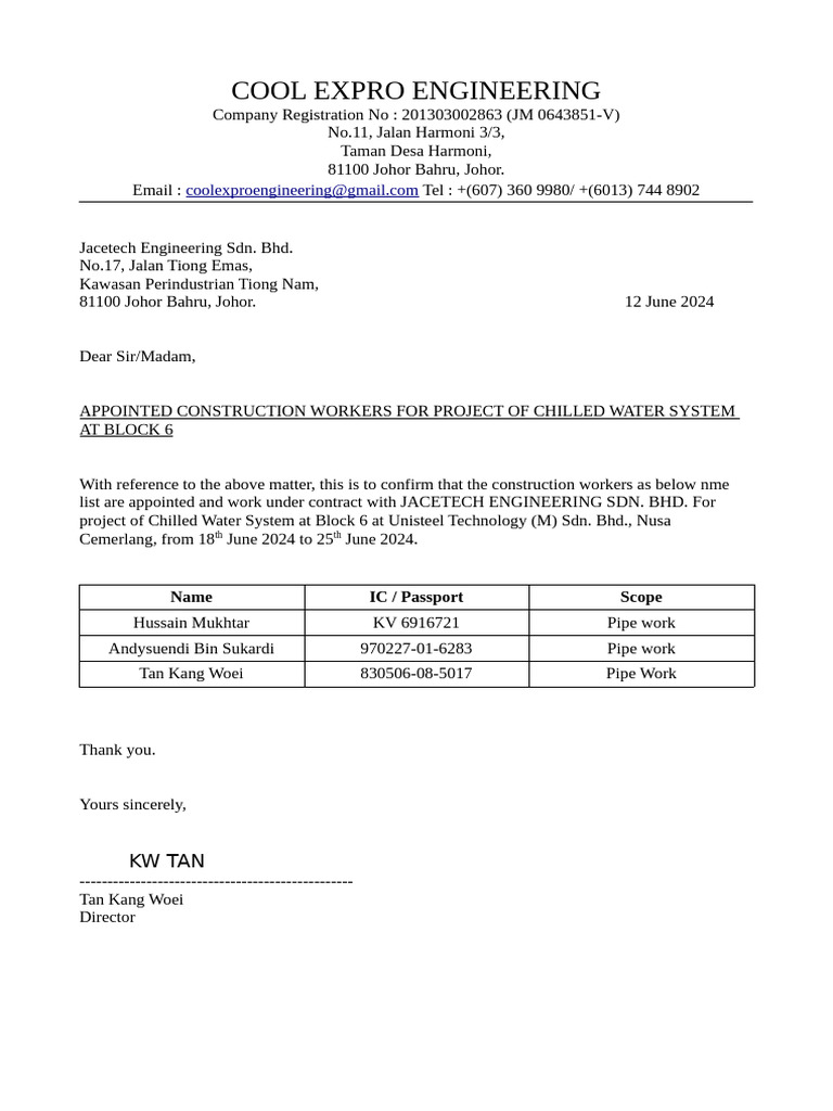 Cool Expro Engineering: KW Tan | PDF