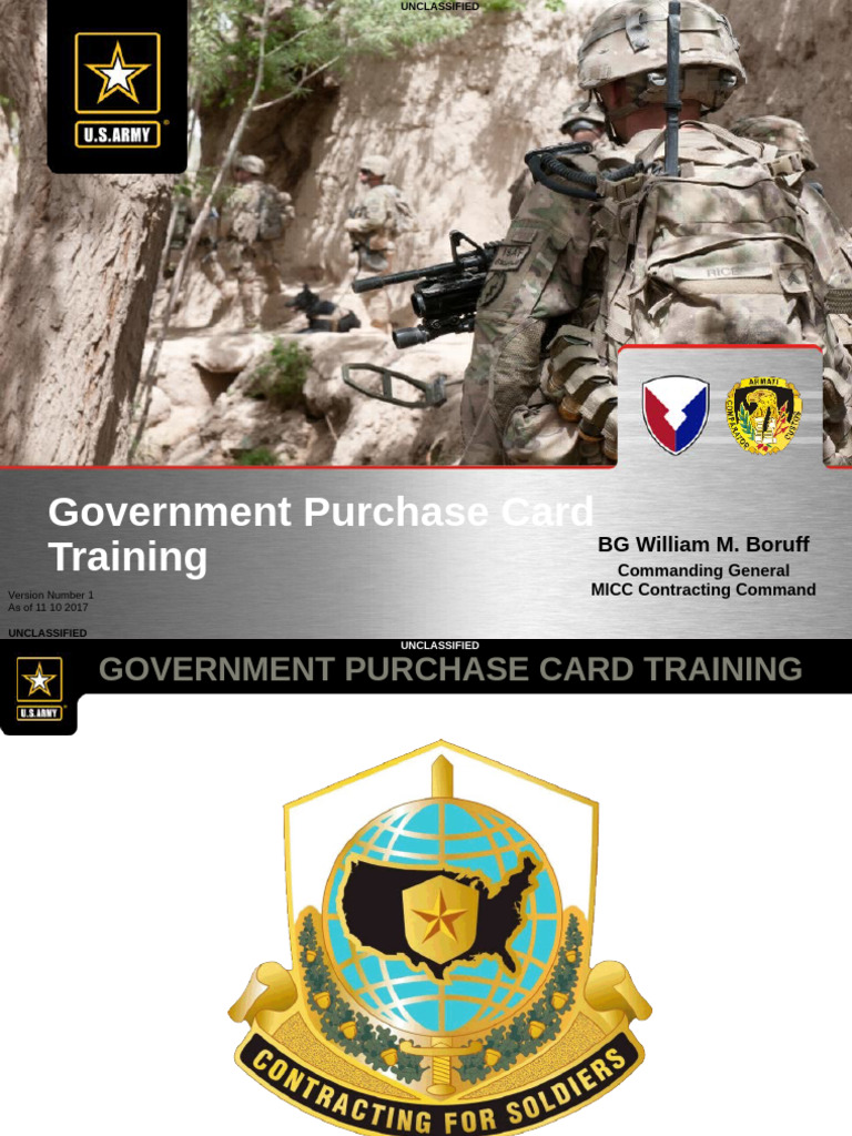 GPC Training Overview for Army Personnel | PDF | Uniform Code Of ...