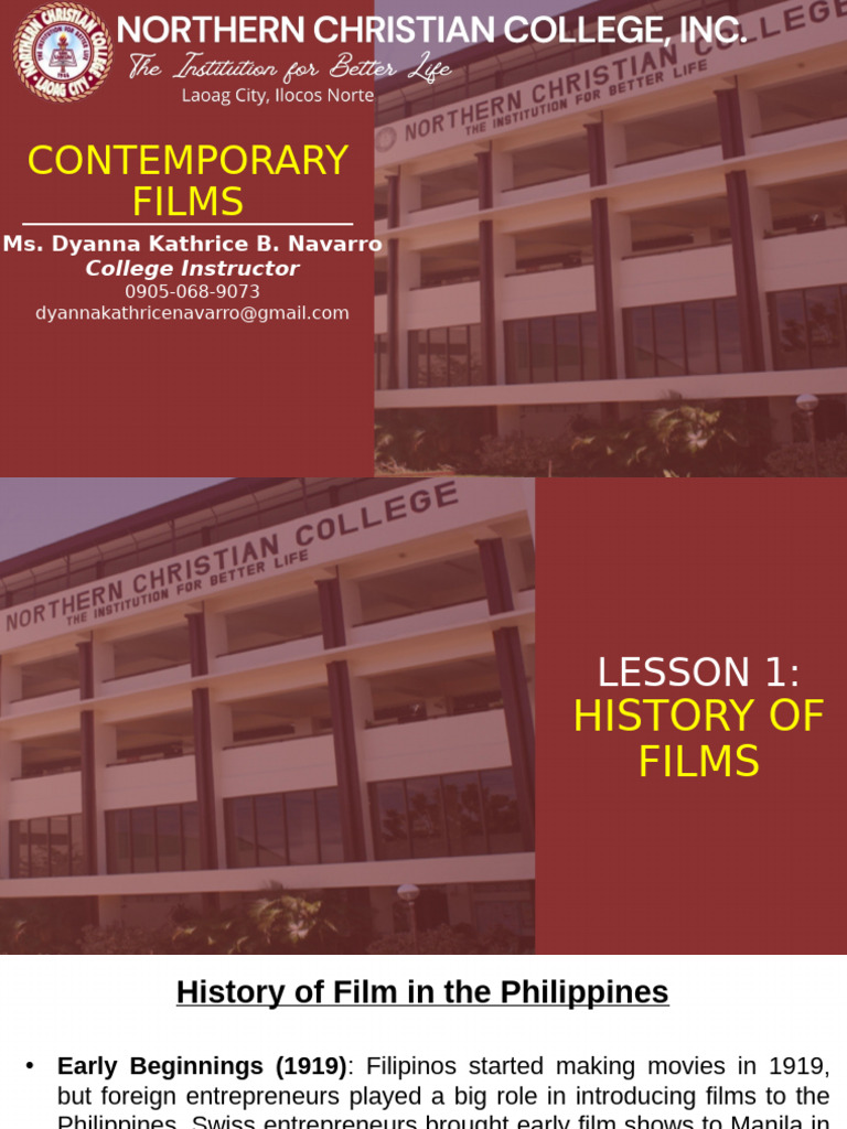 LESSON 1 Contemporary Films | PDF