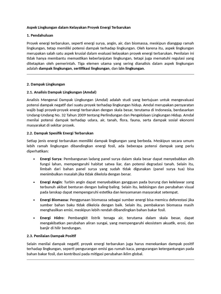 Aspek Lingkungan | PDF