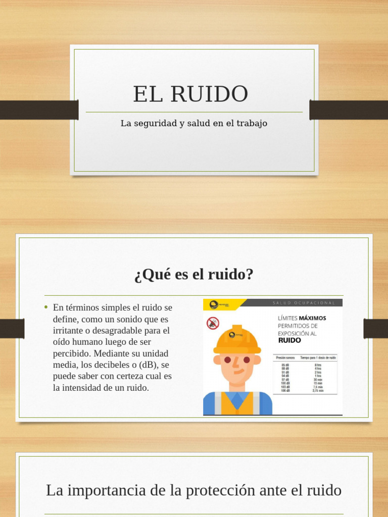 de Seguridad Charla de 5 Minutos, Ruido | PDF