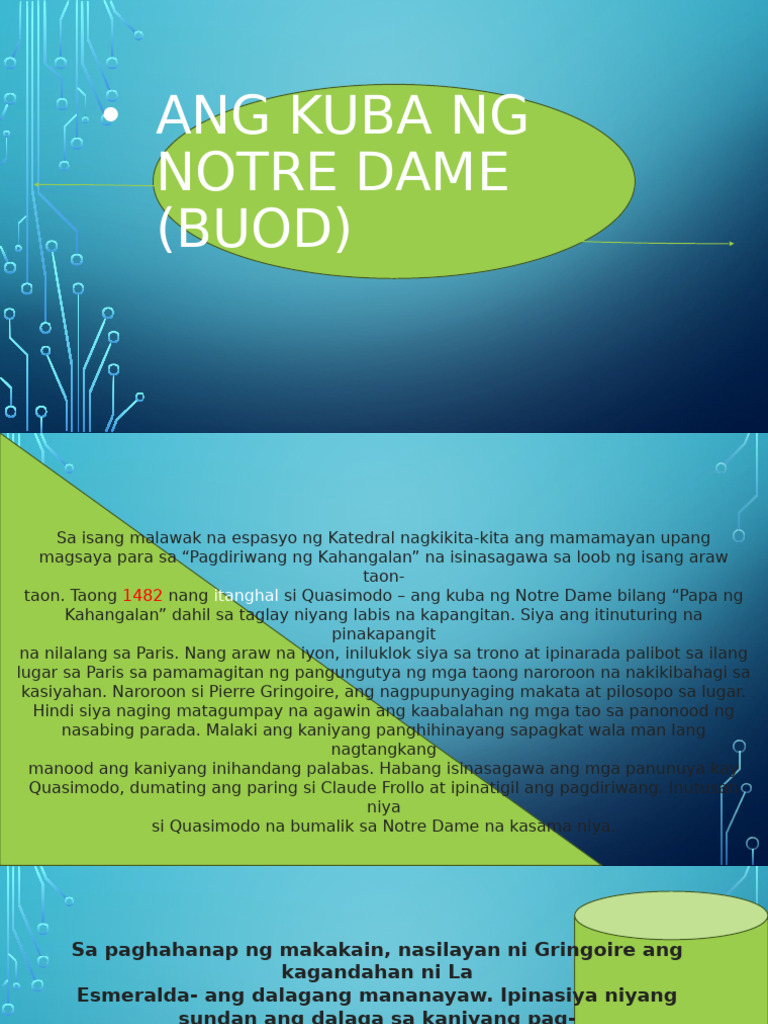 Buod ng Ang Kuba ng Notre Dame | PDF | Claude Frollo | Esméralda (The ...