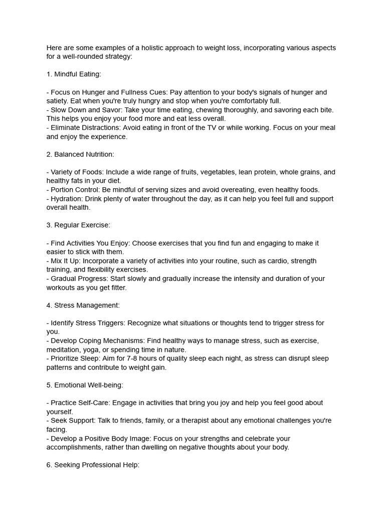 Holistic Approach | PDF