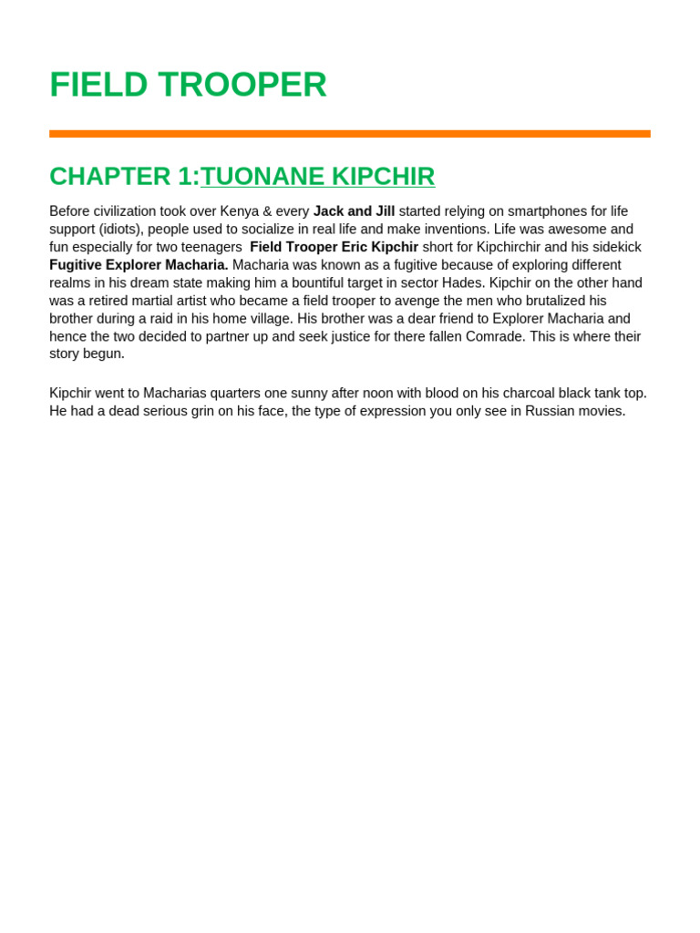 Field Trooper | PDF | Mystery, Thriller & Crime Fiction