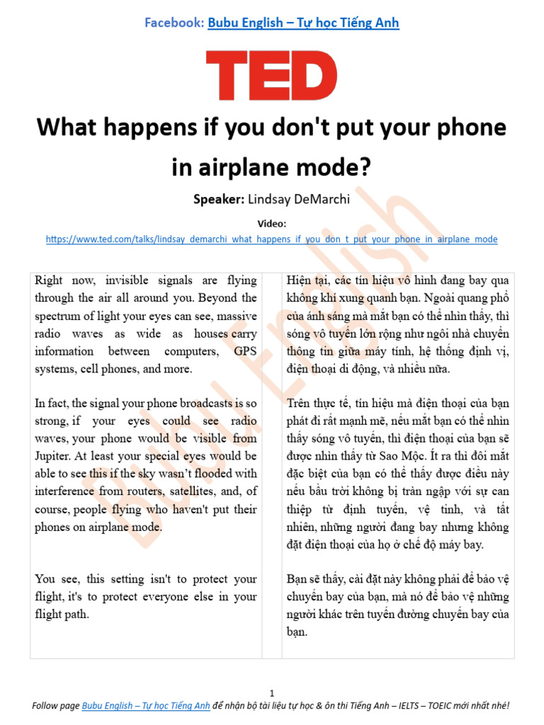 What Happens If You Don - T Put Your Phone in Airplane Mode | PDF