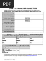 MTN SIM Registration and Swap Form | PDF