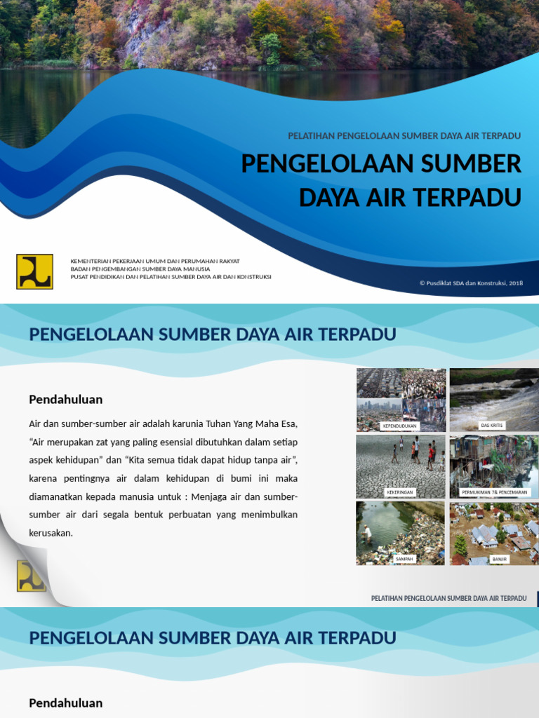 Pelatihan Pengelolaan Sumber Daya Air Terpadu | PDF