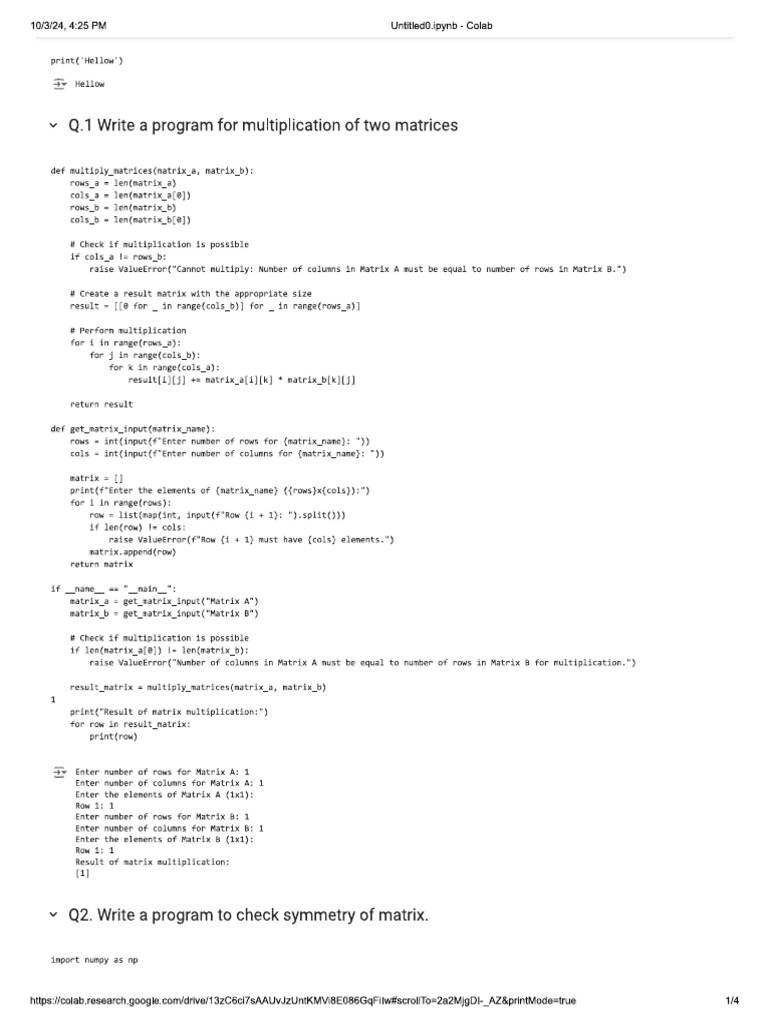 NM Assignment 1 | PDF