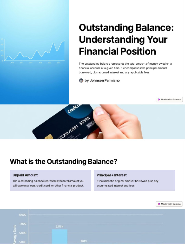 Outstanding Balance Understanding Your Financial Position | PDF ...