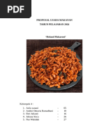 Contoh Proposal Usaha Makanan | PDF | Bisnis