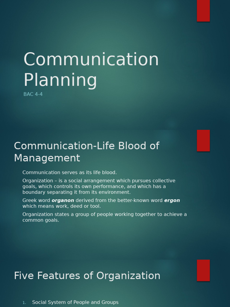 Communication Planning | PDF