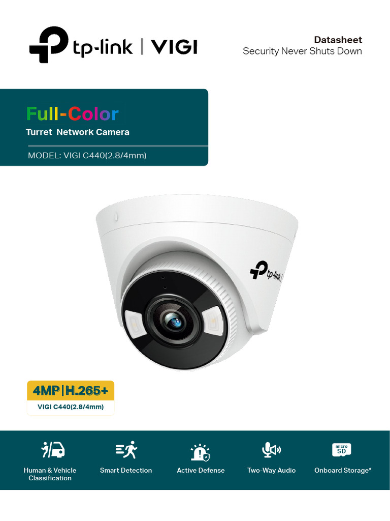 Tp-Link Ip Camera Vigi C440 | PDF
