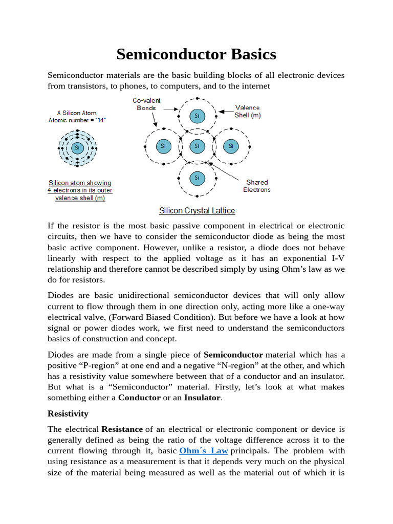 Semiconductor Basics | PDF