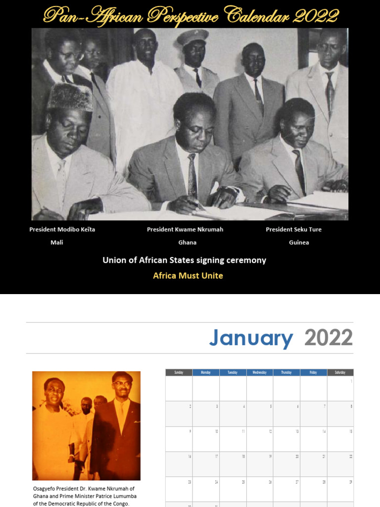 Pan-African Perspective Calendar | PDF