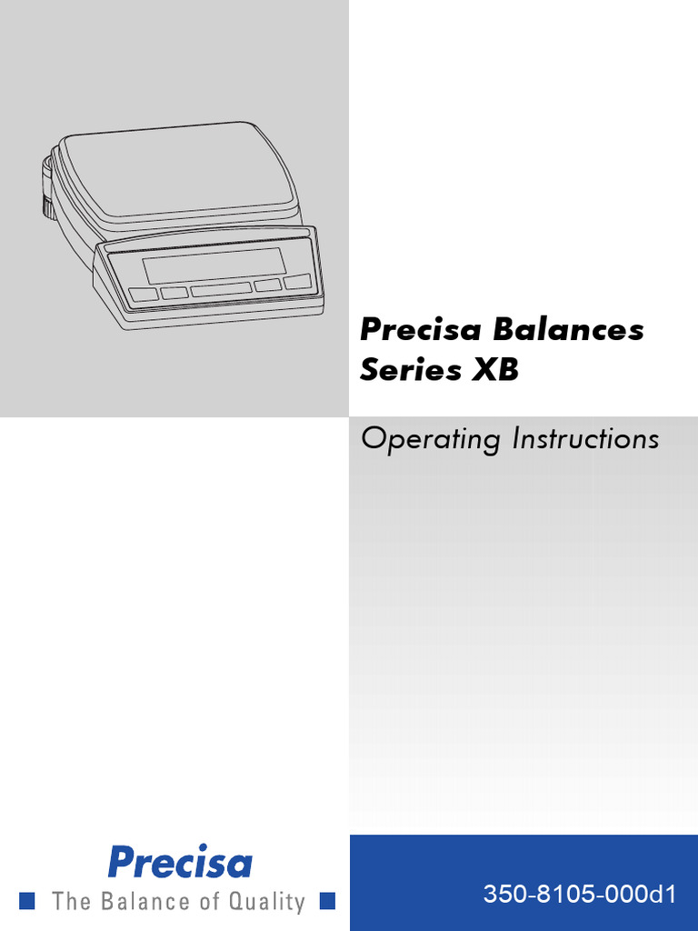 Balanza Precisa Series 320xb | PDF
