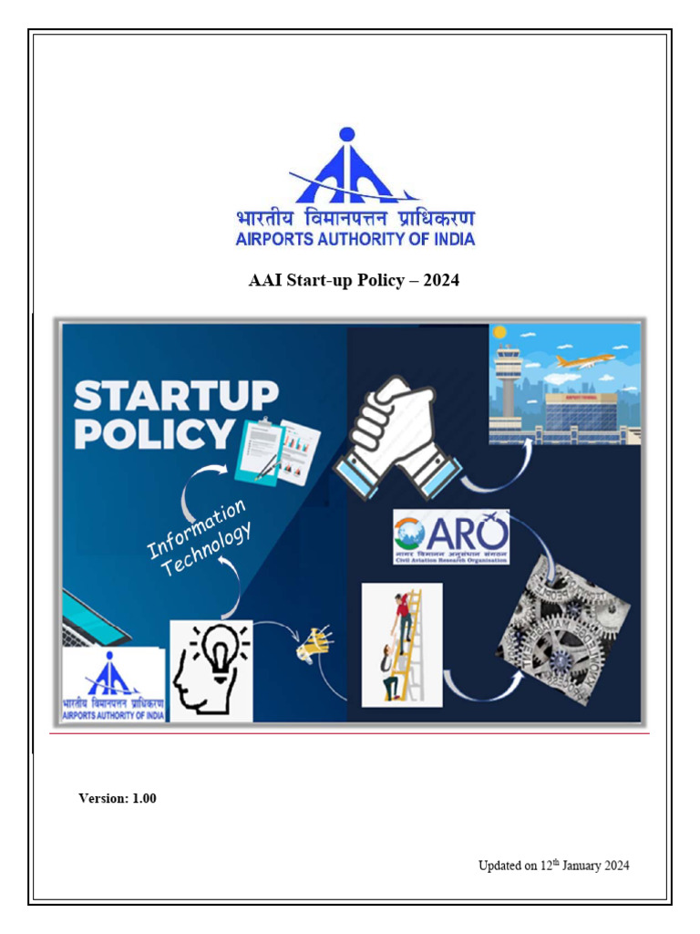 Final AAI Startup Policy 2024 | PDF