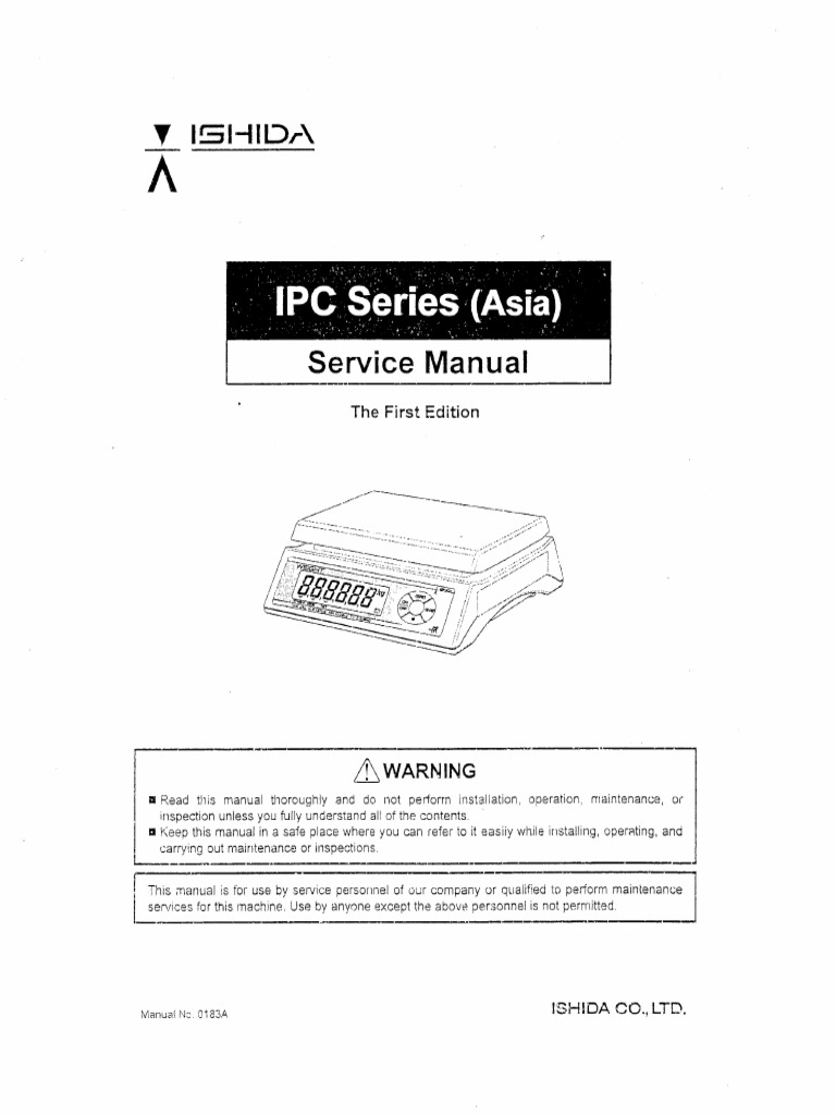Ishida Ipc Scale | PDF