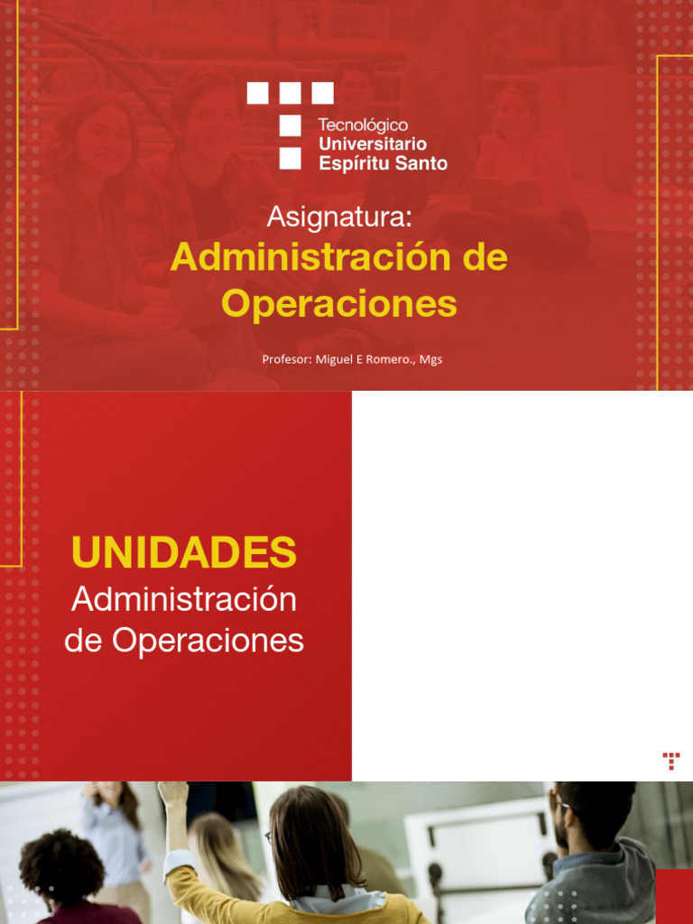 Unidad 1 Adm Oper | PDF