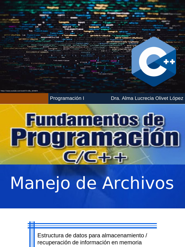 PRG1 UNIDAD1 FundamentosDeArchivos | PDF
