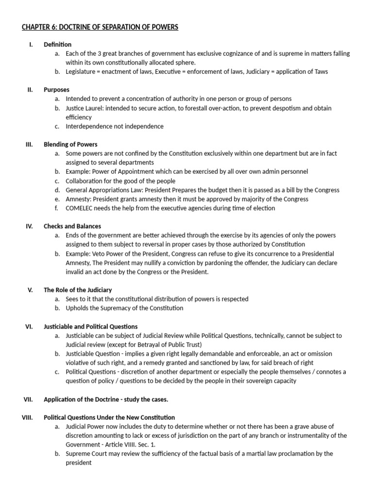 CONSTI 1 CHAPTER 6 AND 7 | PDF