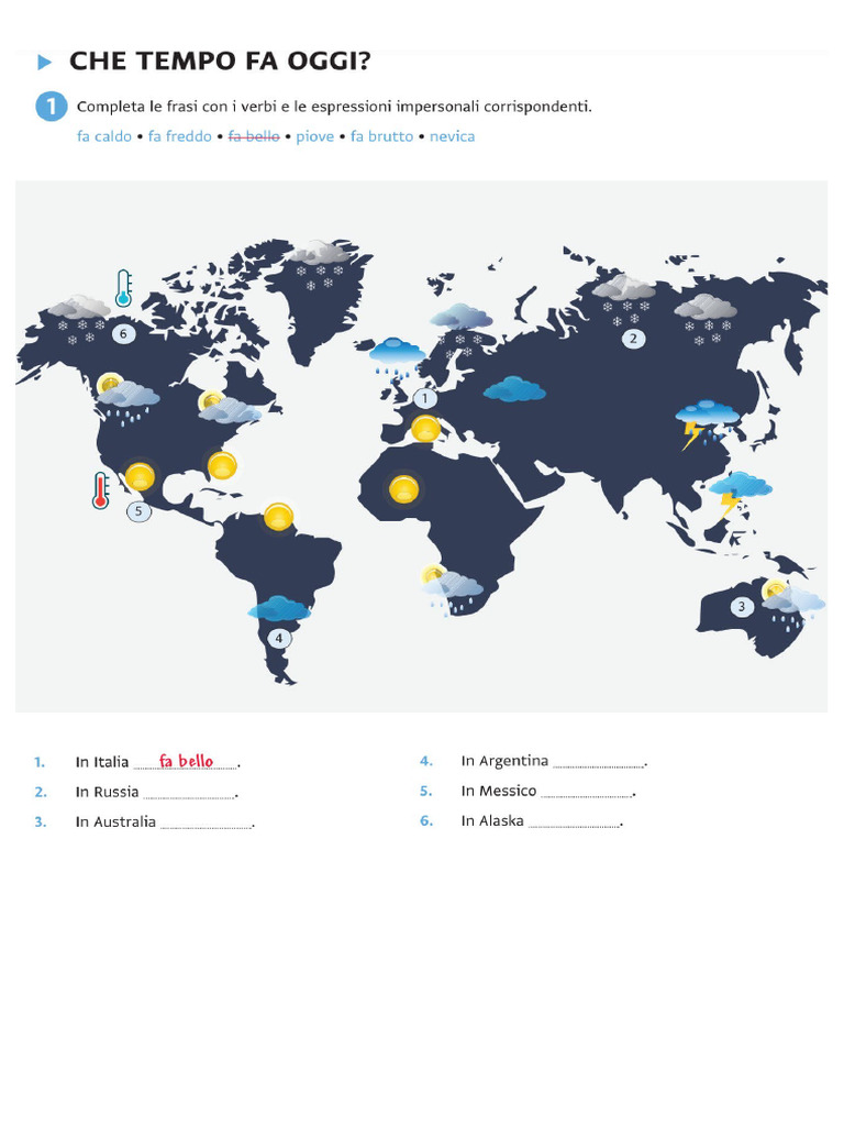 Che Tempo Fa - Scheda | PDF