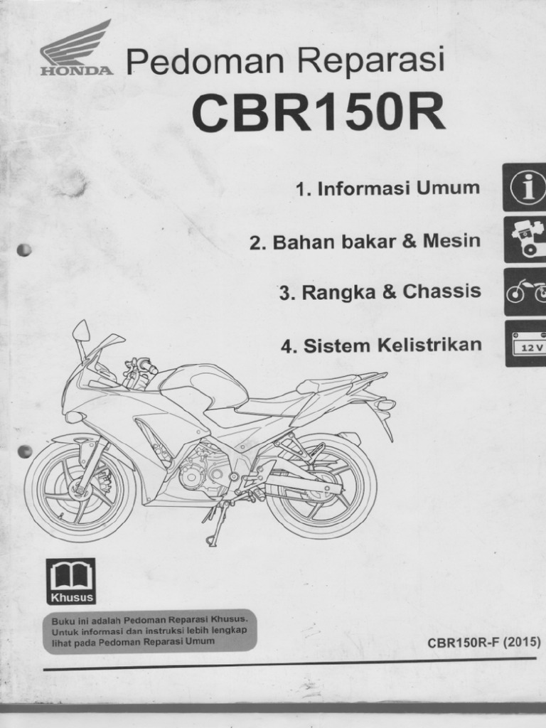 Honda CBR 150R / CB Buku Panduan Reparasi / Service Manual | PDF