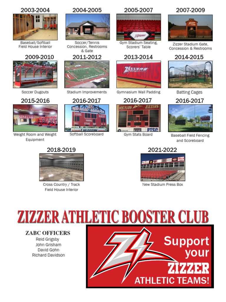 ZABC Booster Club Brochure | PDF