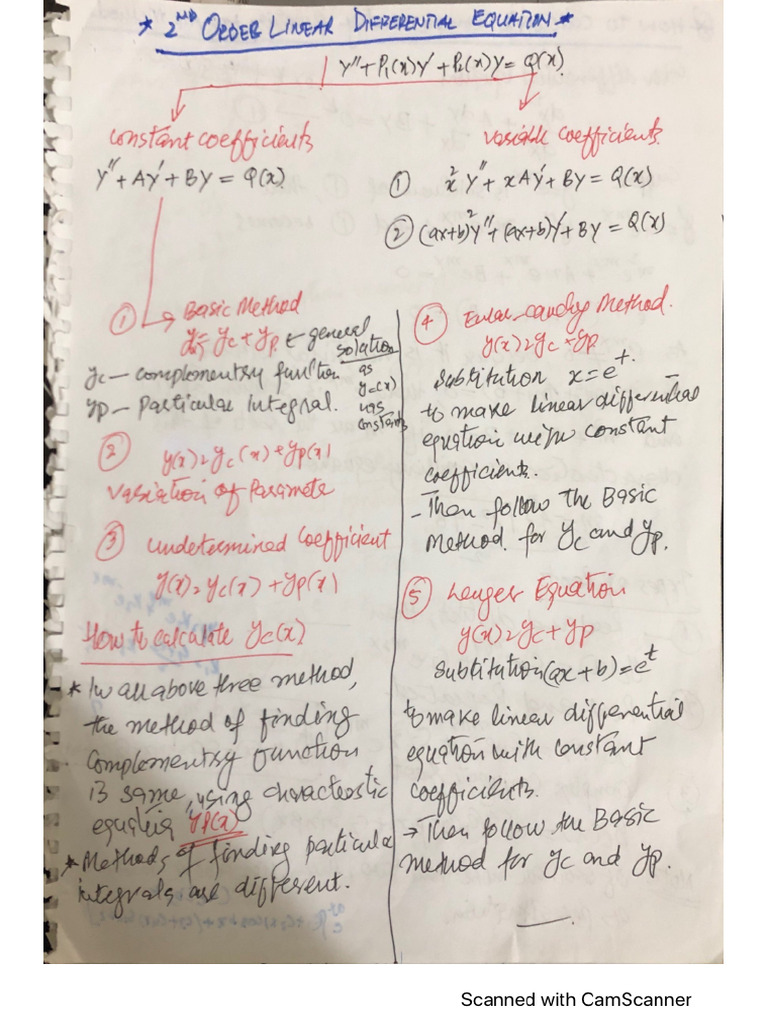 Higher Order Differential | PDF