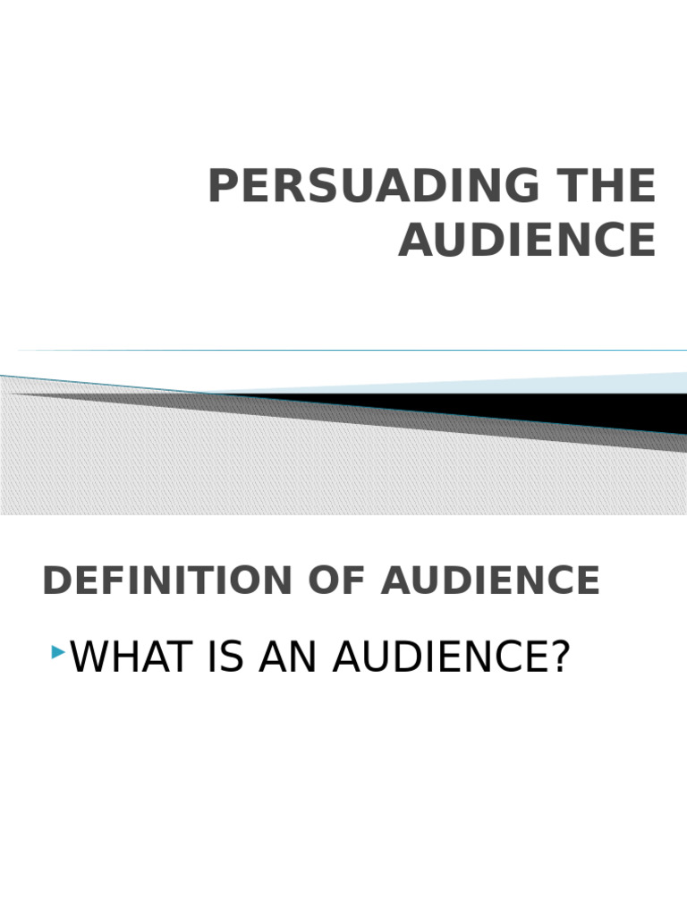 Ayami Persuading The Audience | PDF