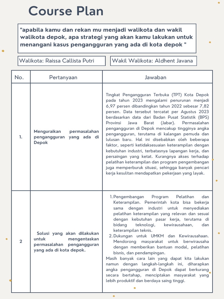 Course Plan walkot.pdf | PDF