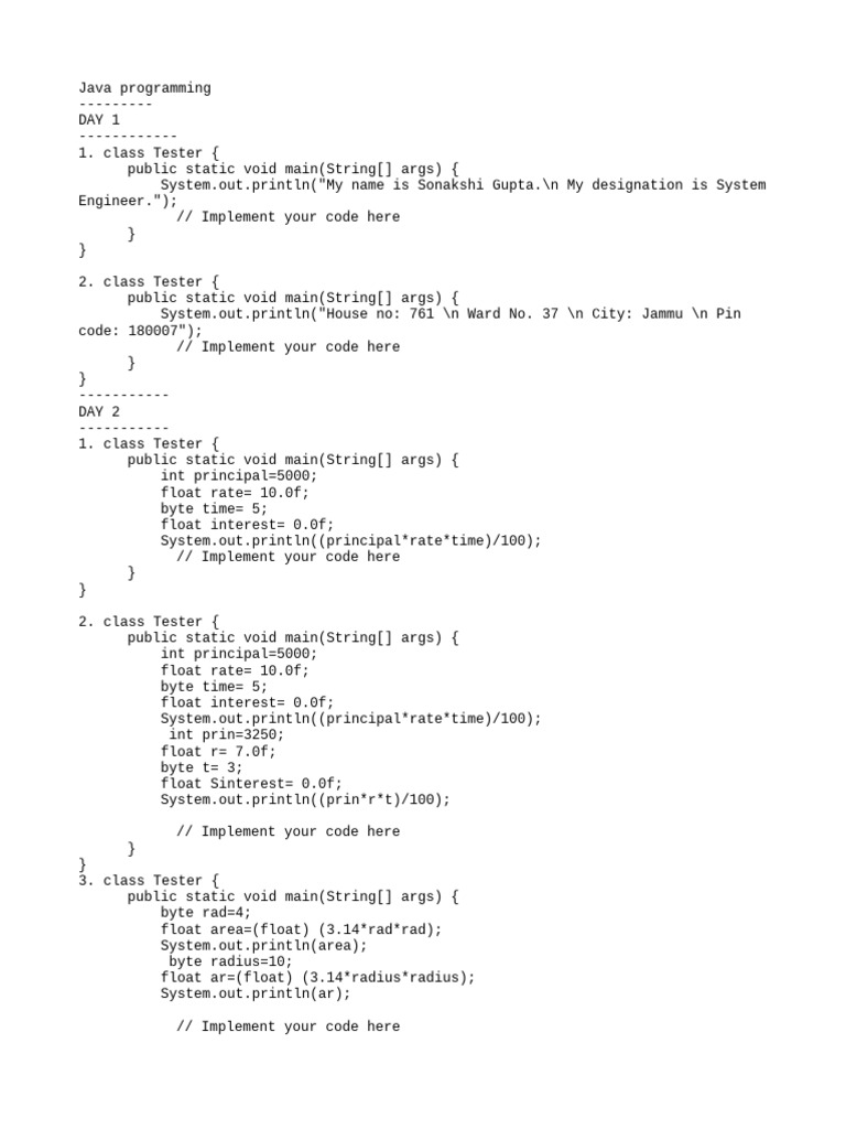 Lex Assignments | PDF