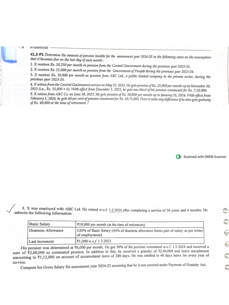 Salary Practice Questions | PDF