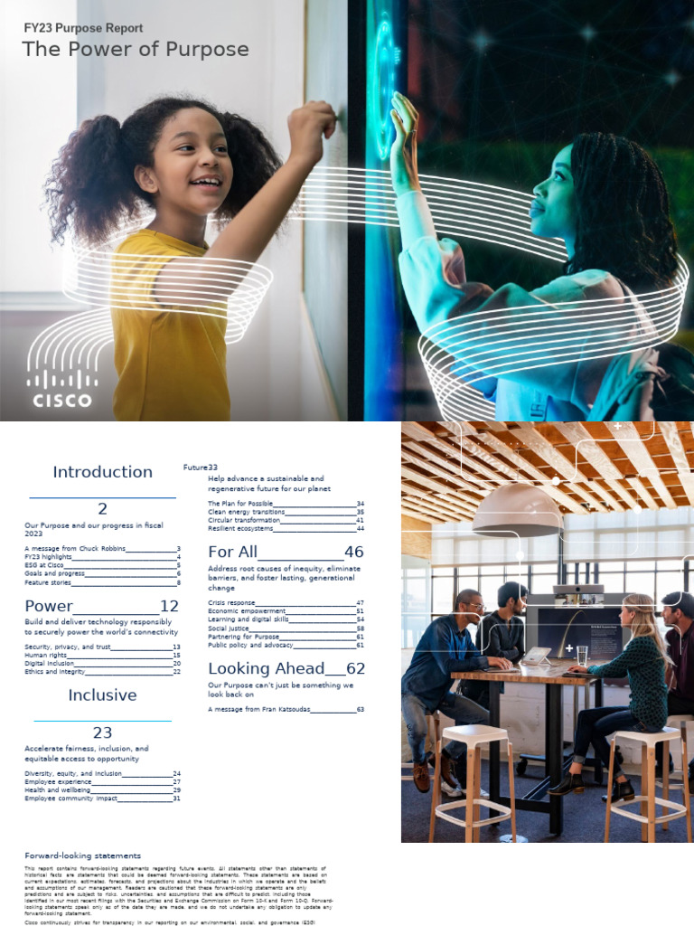 Cisco FY23 Purpose Report | PDF