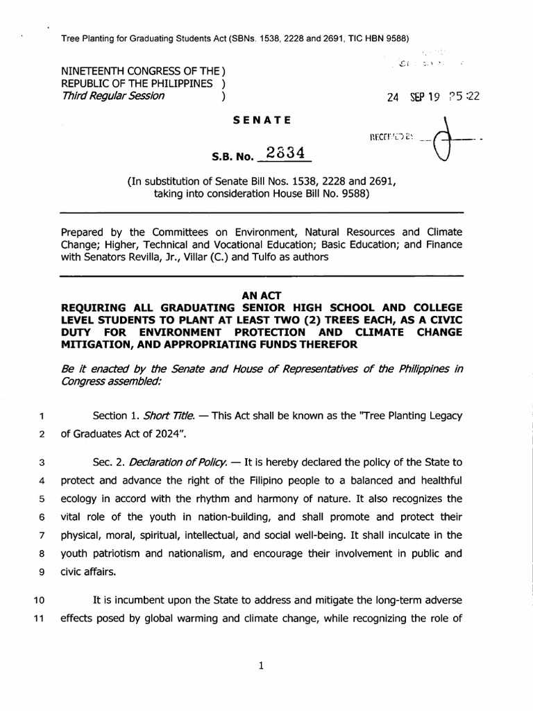 S.B. No. 2334: Third Regular Session) | PDF