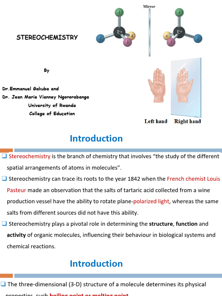 Stereochemistry 2024 Latest | PDF