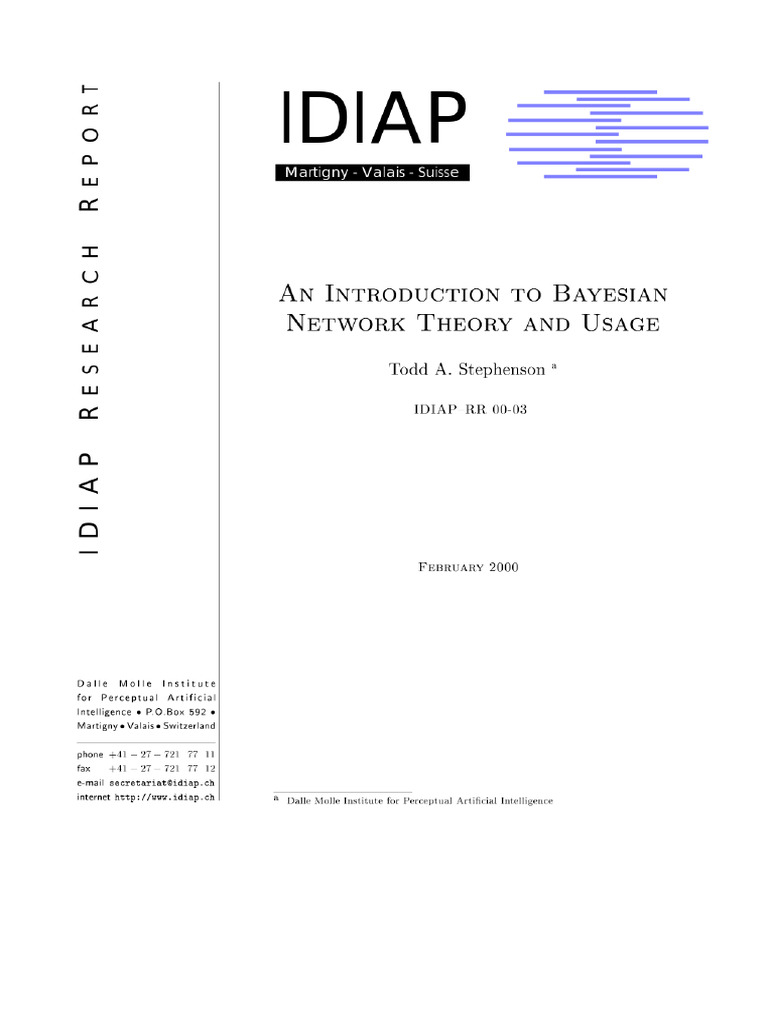 Introduction To Bayesian Network Theory and Usage | PDF