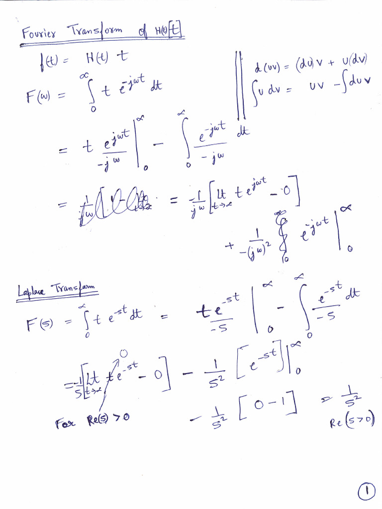 04.2_Laplace Transform (HandWritten Notes) | PDF 04.2_Laplace Transform (HandWritten Notes) | PDF