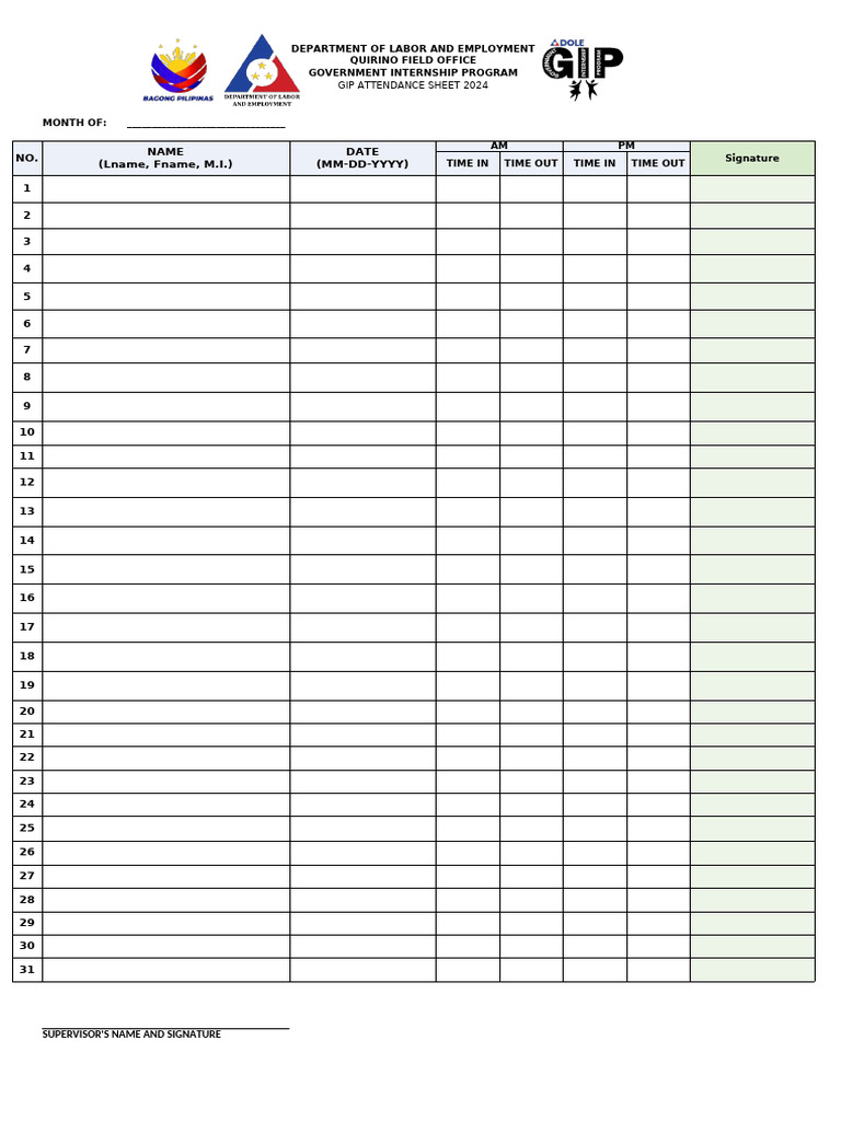 Gip Attendance | PDF