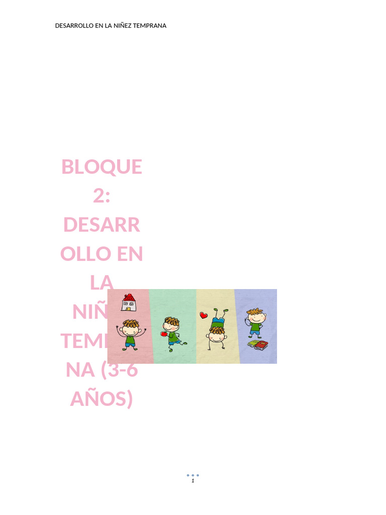 Desarrollo en La Niñez Temprana (3-6 Años) | PDF | Memoria | Autoestima