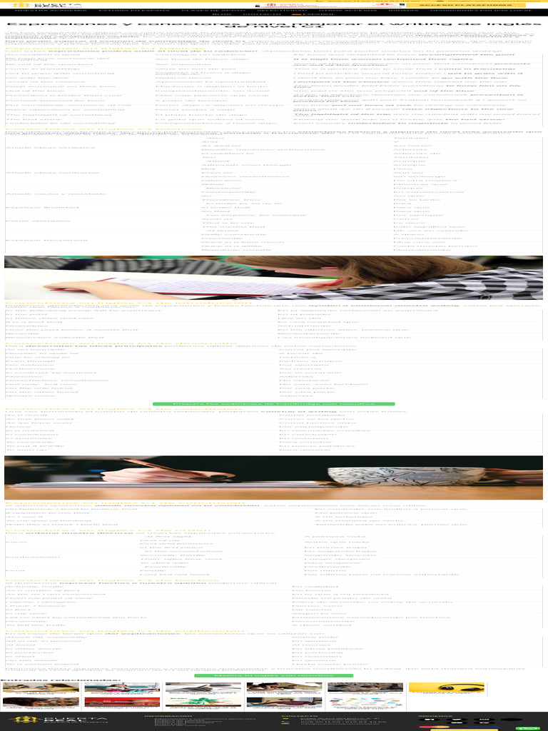 Conectores y Expresiones para el Writing C1 de Inglés [2024] | PDF