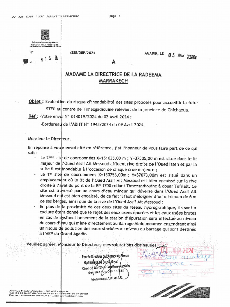 A-05343 ABHT Evaluation Du Risque D'inondabilité Des Site Prposés Pour ...