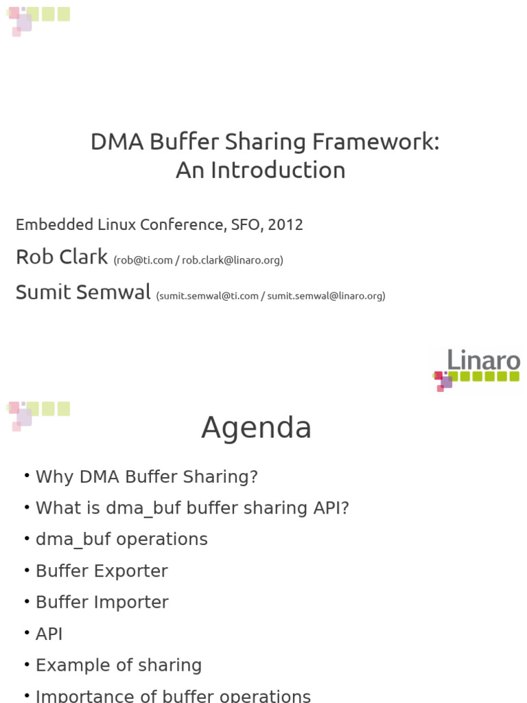 DMA Buffer Sharing - An Introduction | PDF