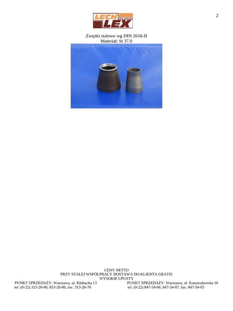Zwezki Stalowe WG DIN 2616 Cennik | PDF