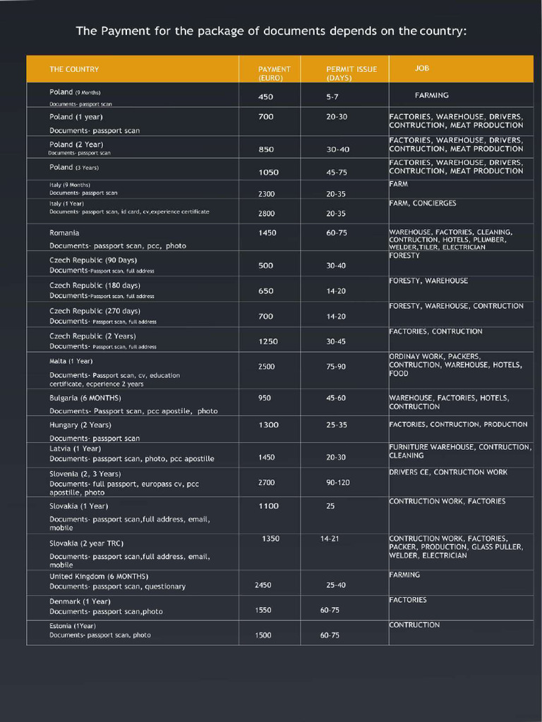 Work Permit Procedures | PDF