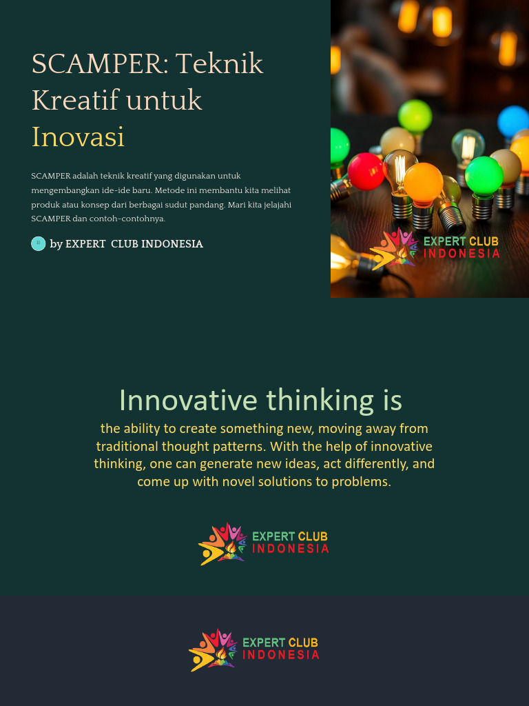 Intro - Design Thinking - SCAMPER ECI | PDF