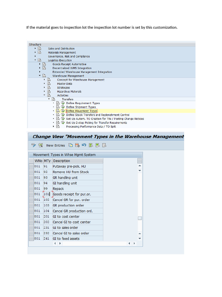Inspection Lot Number Customization SAP | PDF