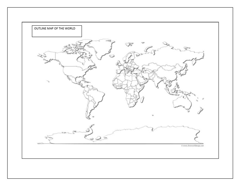 World Map Outline | PDF