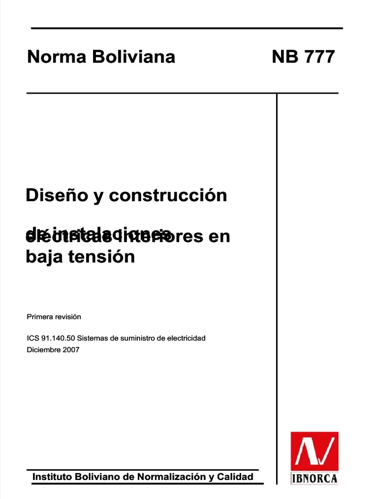 PDF Norma Boliviana NB 777 Compress | PDF