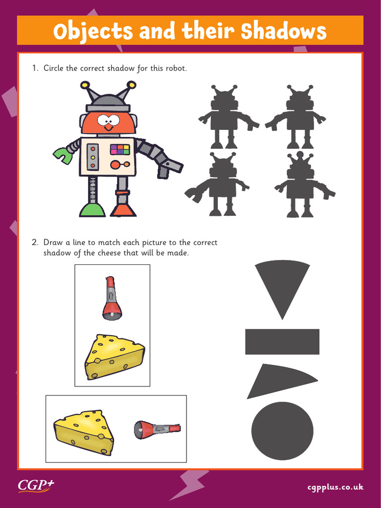 Objects and Their Shadows (Year 3) Full Colour - S2WAE10 | PDF
